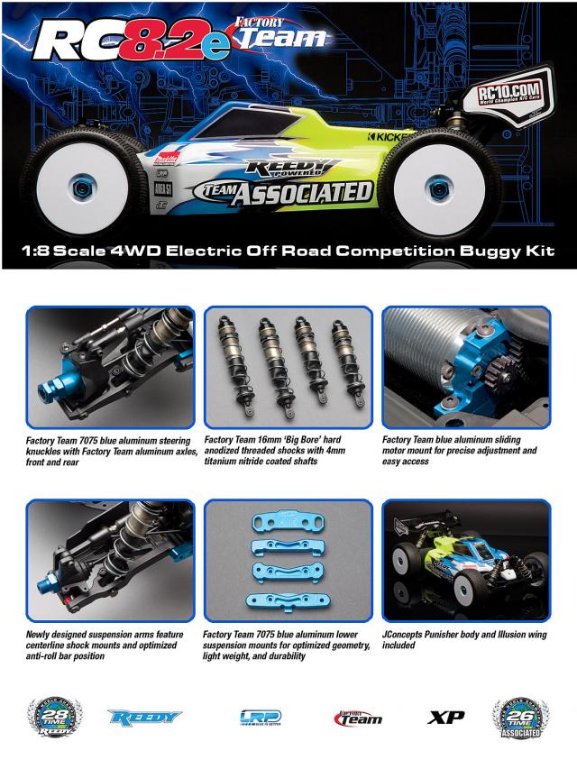 Brand New In Box Team Associated Factory Team RC8.2e Kit - R/C Tech Forums